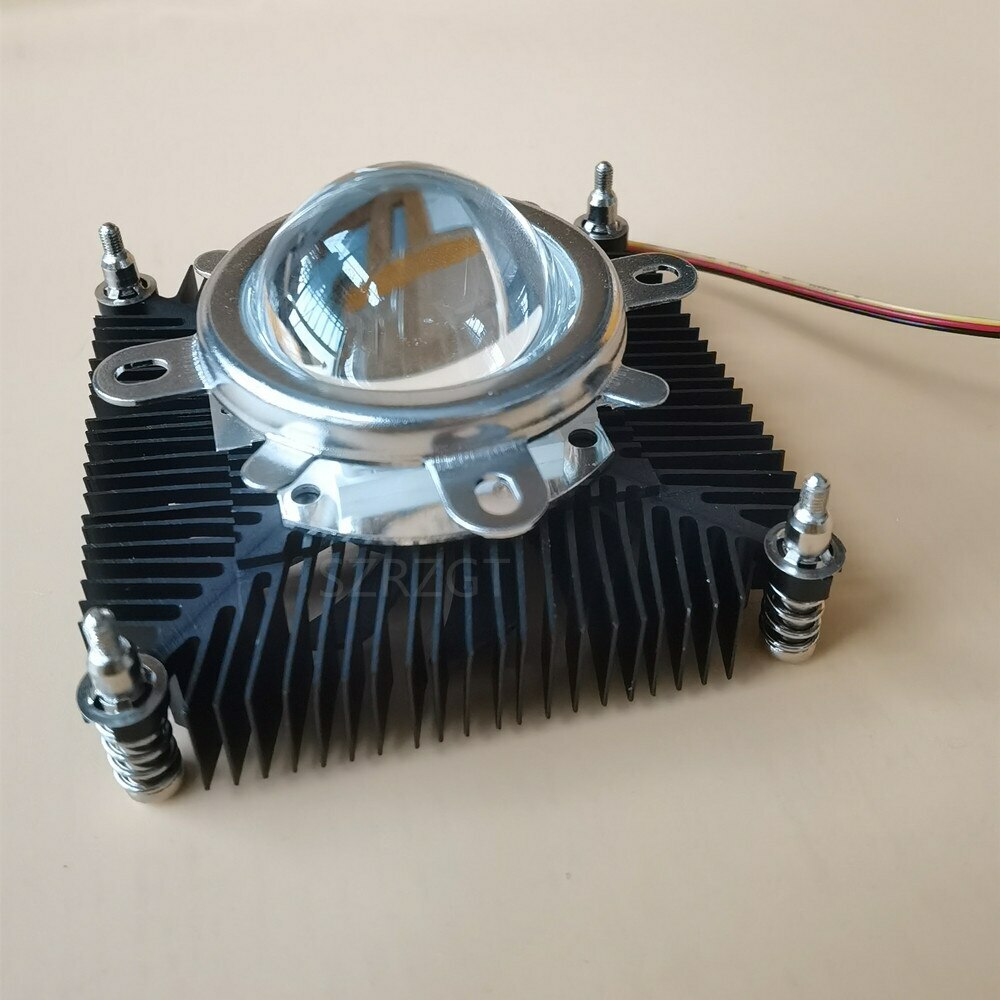 20W 30W 50W 100W High Power Led Heatsink With Fan Aluminium Cooling For ...
