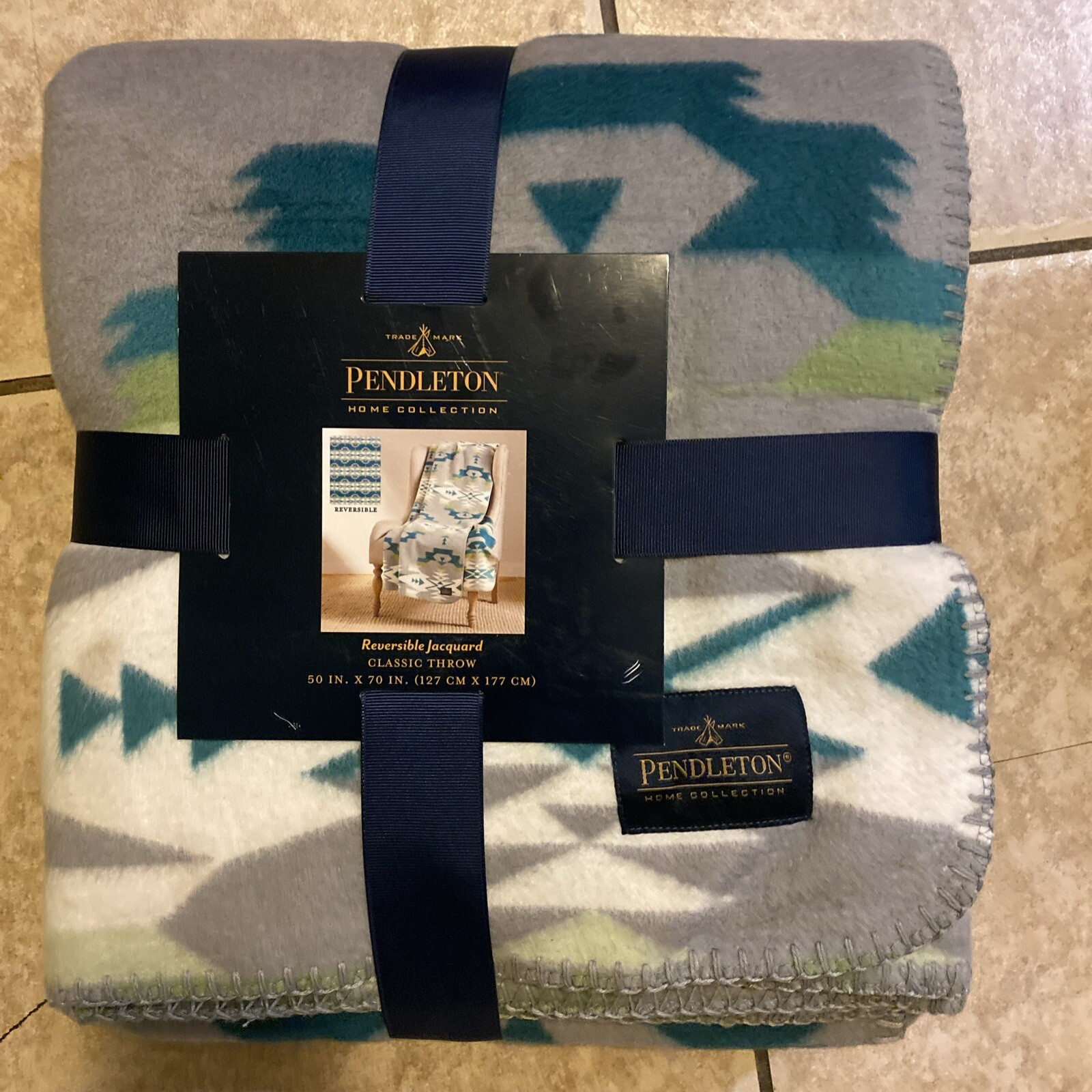 New Pendleton Home Collection Blanket Reversible Jacquard Classic Throw 50”x70” | eBay