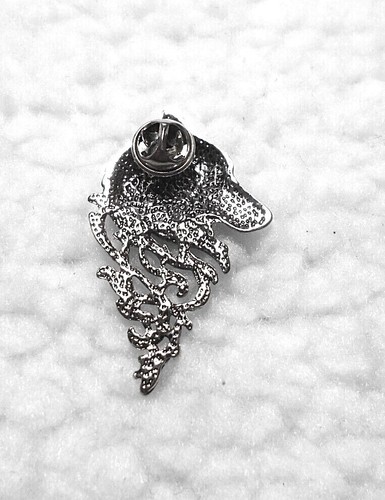 Wolf Pin Brooch, 53mm x 32mm, Silver or Gold | eBay UK