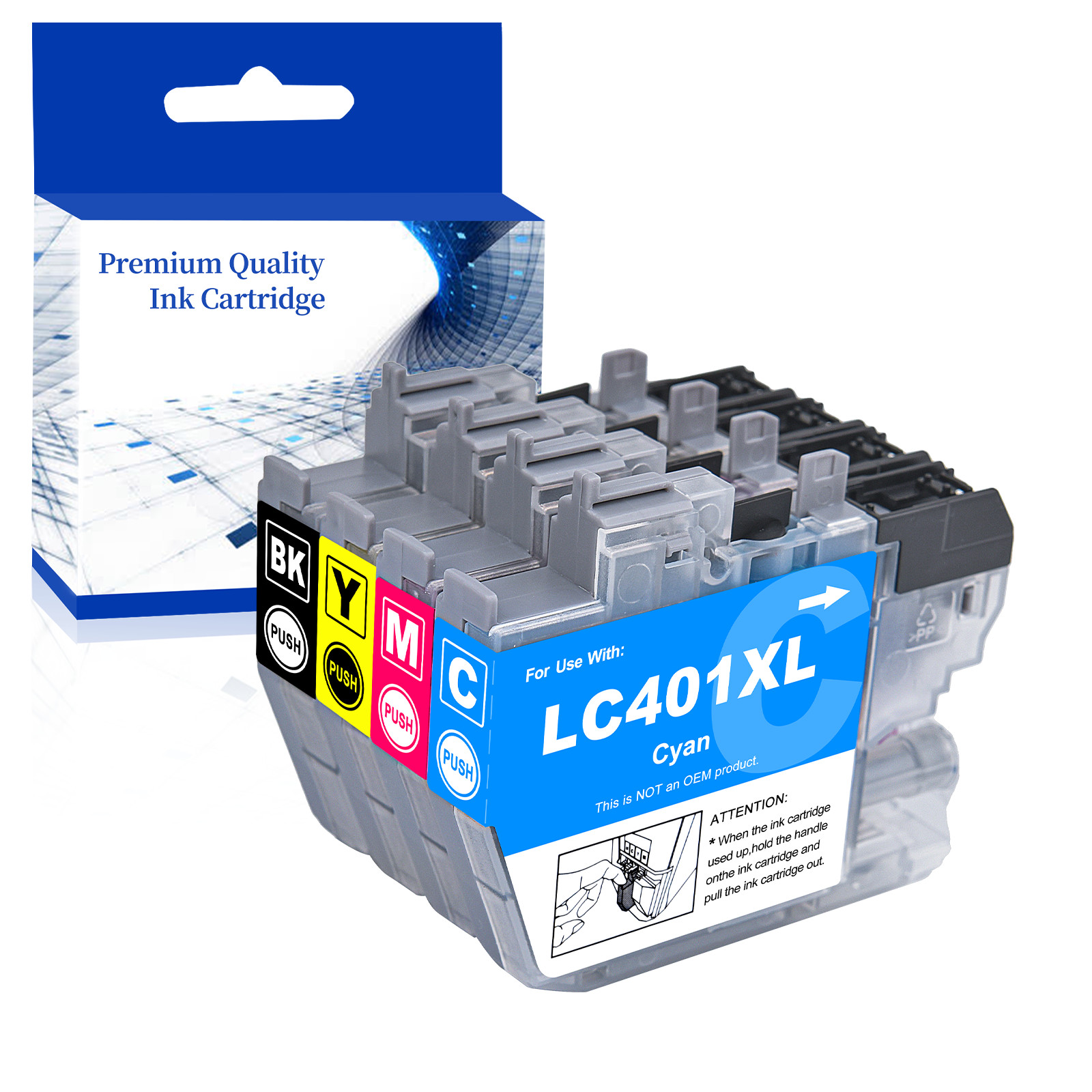 CYBM LC401XL Color Ink Cartridge Fits Brother MFC J1010DW J1170DW ...