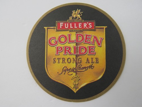 UK Beer Bar Mat Coaster ~ Fuller's Golden Pride Strong Ale Superior ...