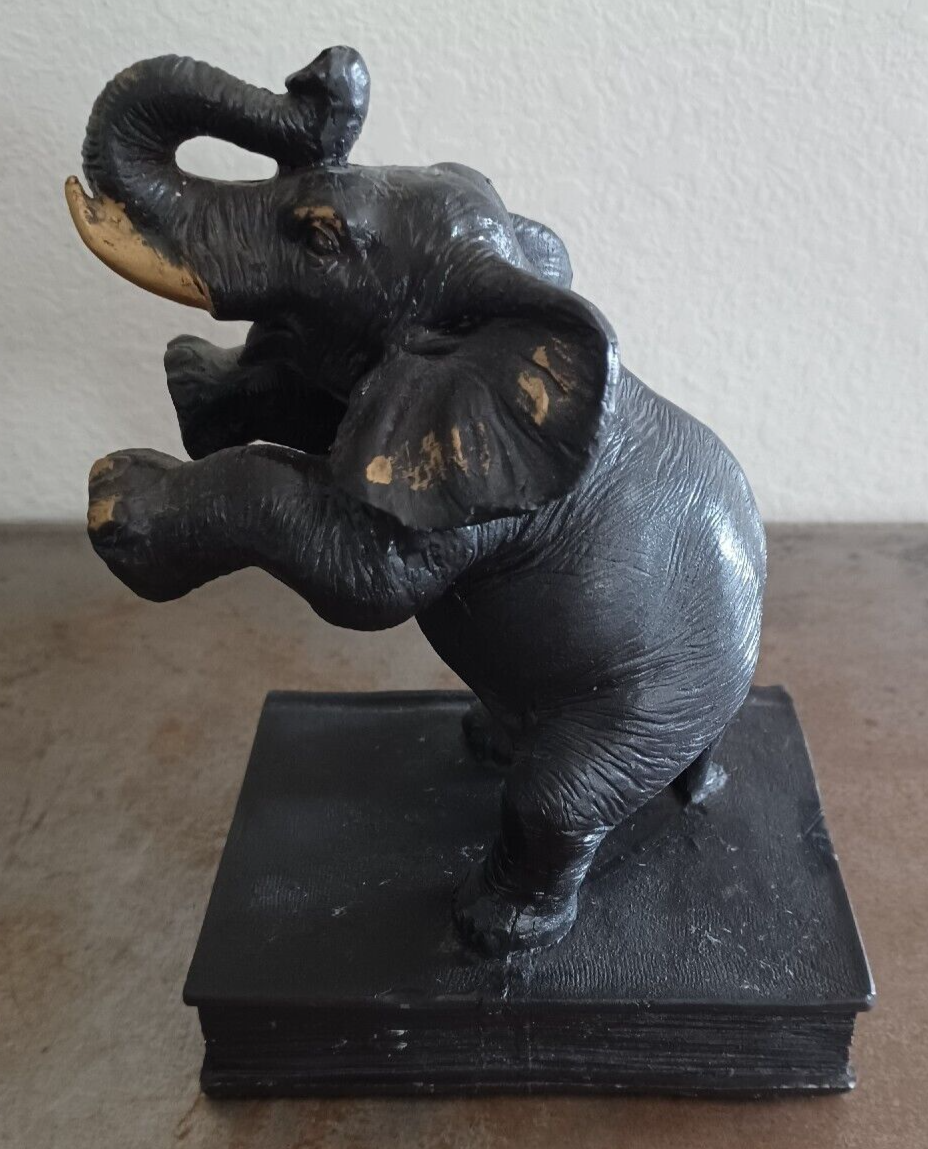 Banash Boston Elephant Bookends 7.2" Tall Vintage | eBay