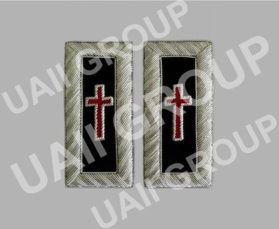 Sir Knight Knights Templar Frock Coat Shoulder Board - Bullion ...