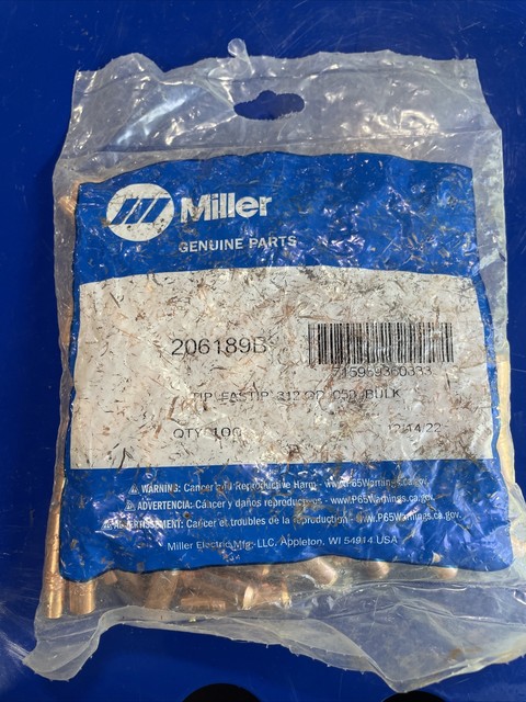 Miller Tip Fastip .312 OD .052 BULK 206189B for sale online | eBay
