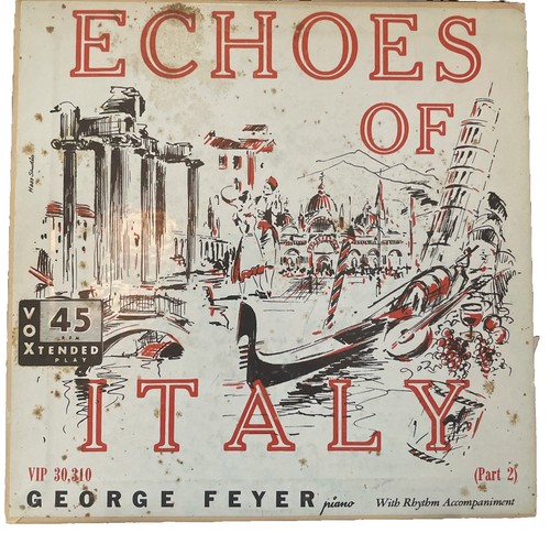 ECHOES OF ITALY GEORGE FEYER (Piano) WITH RHYTHM ACCOMPANIMENT VOX 7 ...