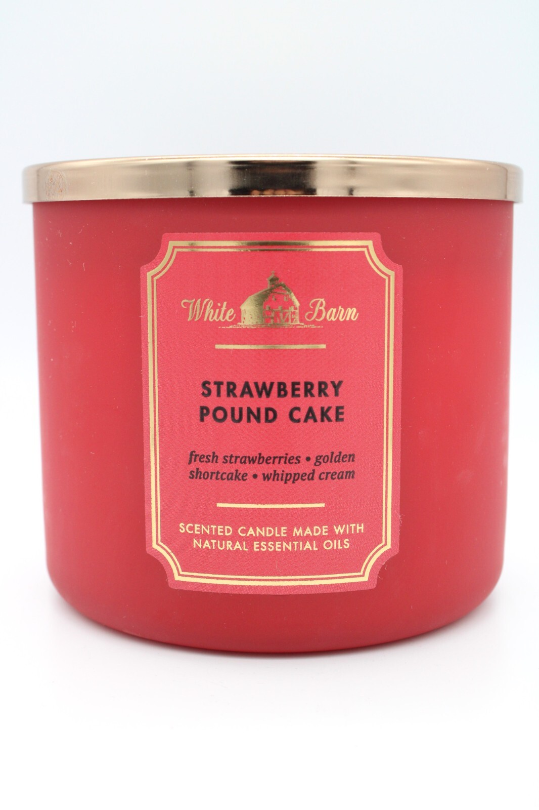 Bath and Body Works STRAWBERRY POUND CAKE 3-Wick Candle 14.5 oz * NEW * | eBay