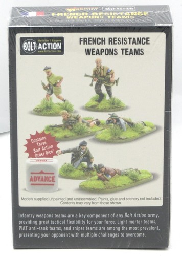 Bolt Action 402215509 French Resistance Weapons Teams (WW2) Partisans ...