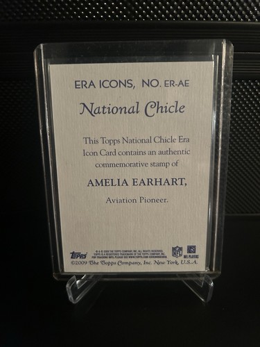 2009 Topps National Chicle Era Icon Amelia Earhart #AR-AE Authentic ...