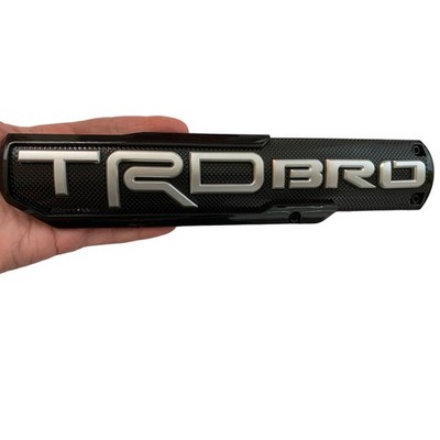 TRD Bro Chrome on Black Painted Emblem for Pro Bro Badge Nameplate | eBay