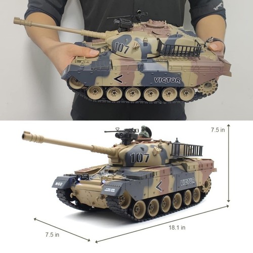 RC Remote Control Tank 1/18 M60 RC Shoots Airsoft Army Military ...