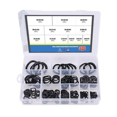 Reliable Compression Type Curved Spring Washer Assortment Kit 320 ...