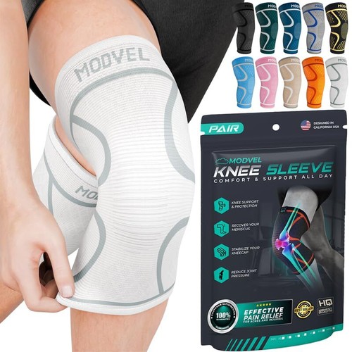 Modvel Compression Knee Brace for Women & Men - 2 Pack Knee Brace for ...