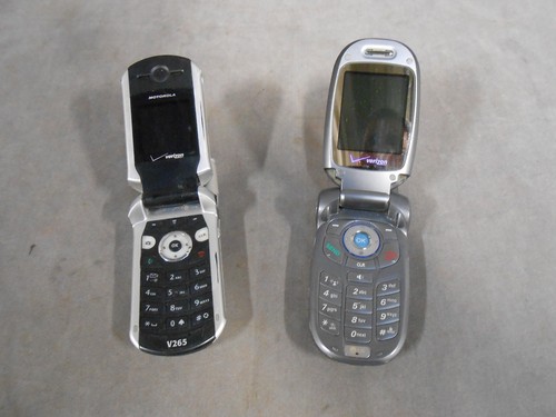 LOT "2" VERIZON LG & MOTOROLA V265 CAMERA FLIP PHONE 723755887503 | eBay