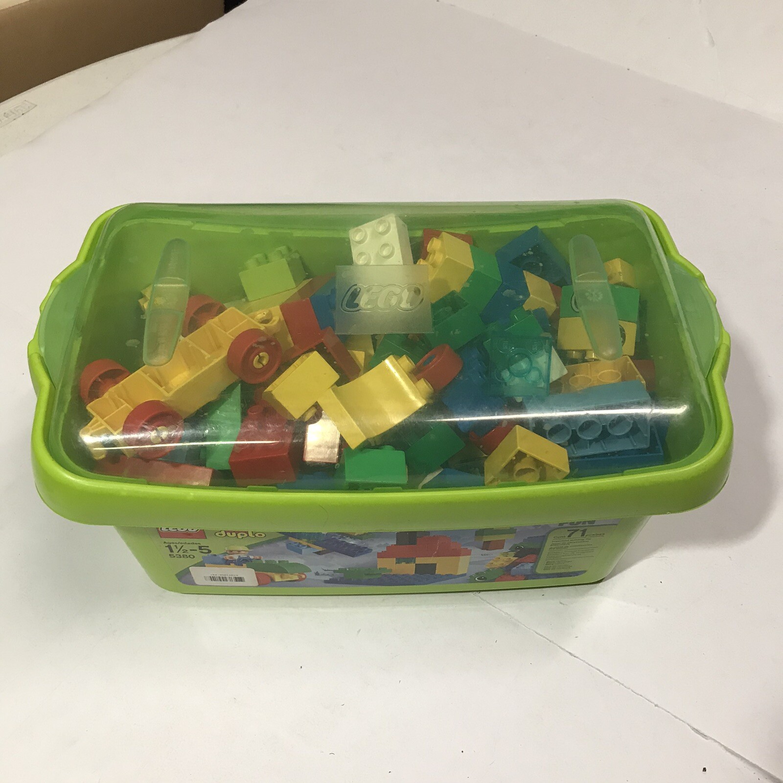 LEGO Duplo Set 5380 71 Pieces Of LEGOS Storage Container 673419091497| eBay