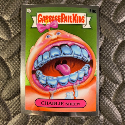 GARBAGE PAIL KIDS CHROME SERIES 5 211C CHARLIE SHEEN RARE C CARD! TOPPS ...
