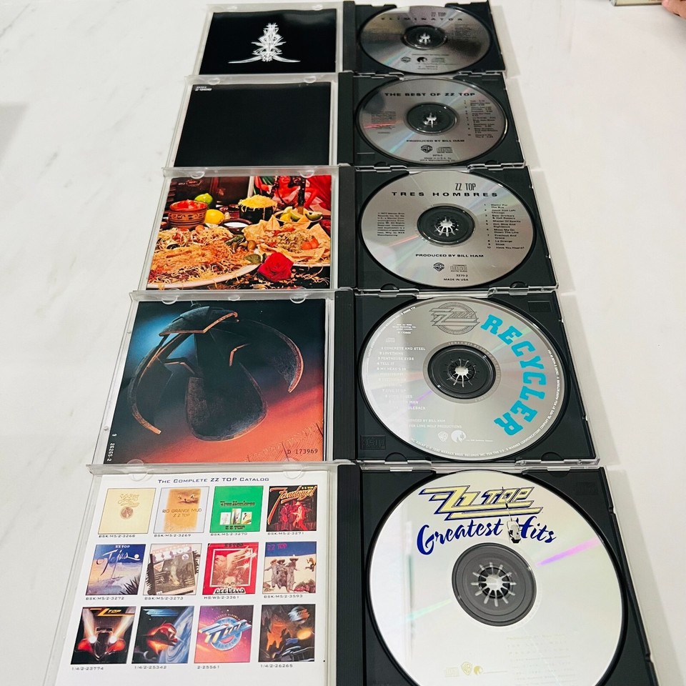 ZZ Top - Lot of 5 CDs - Greatest Hits - Recycler - The Best Of - Tres ...