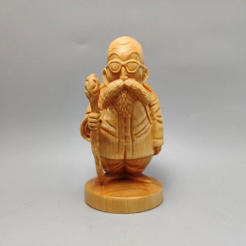 Mini Master Roshi Natural Wood Figure/Collector Doll Wooden Sculpture ...