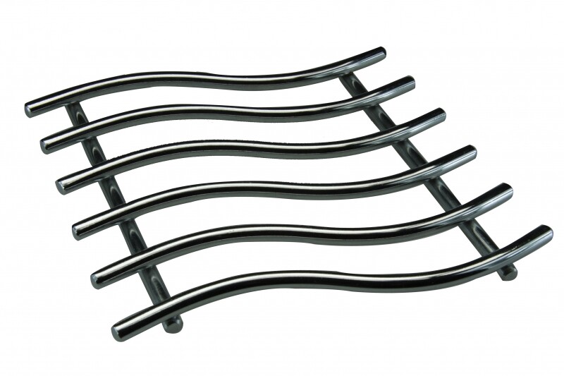 Apollo Chrome Trivet, Wave Design 19cm Heatproof Table Hot Pan Pot ...