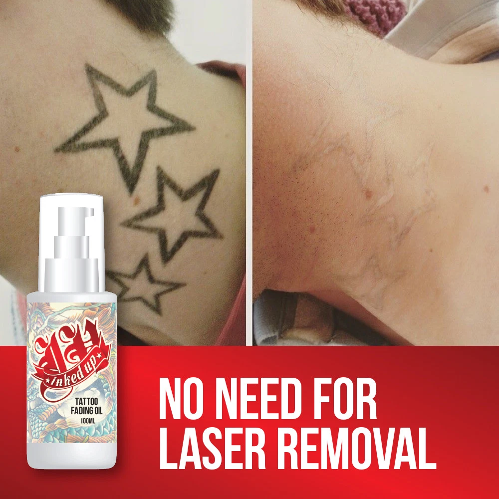 Brown Ink Tattoo Fade