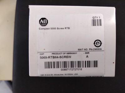 Factory Sealed 5069-RTB64-SCREW New Allen Bradley SER A Compact 5000 ...