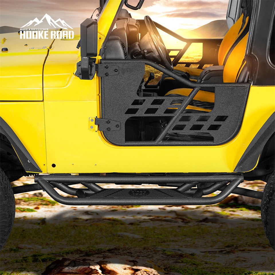 2Pcs Running Boards Drop Down Side Step Bars for 1997-2006 Jeep ...