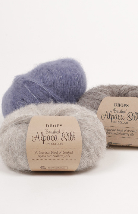 Fluffy Drops BRUSHED ALPACA SILK Yarn, Knitting Yarn 0.9 oz 30+ COLORS ...