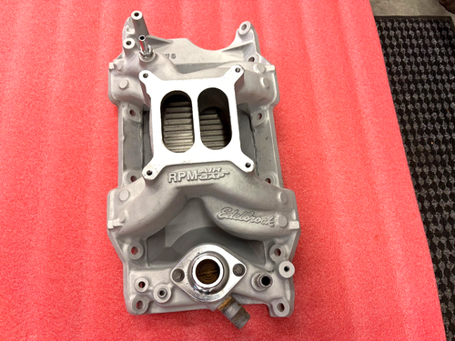Edelbrock 7576 RPM Air Gap Intake Manifold Dual Plane Mopar 318 340 360 ...