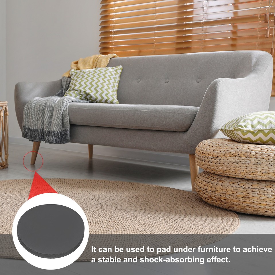 Rubber Solid Discs Washers Anti-Vibration Spacer, 4 Pcs 70mm OD 8mm ...