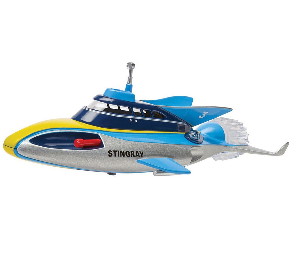 Stingray Submarine Blue/Silver w/ Yellow Stripes Gerry Anderson's ...