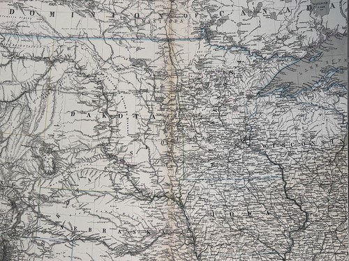 Midwest Minnesota Wisconsin Iowa Dakotas Nebraska 1880 Petermann ...