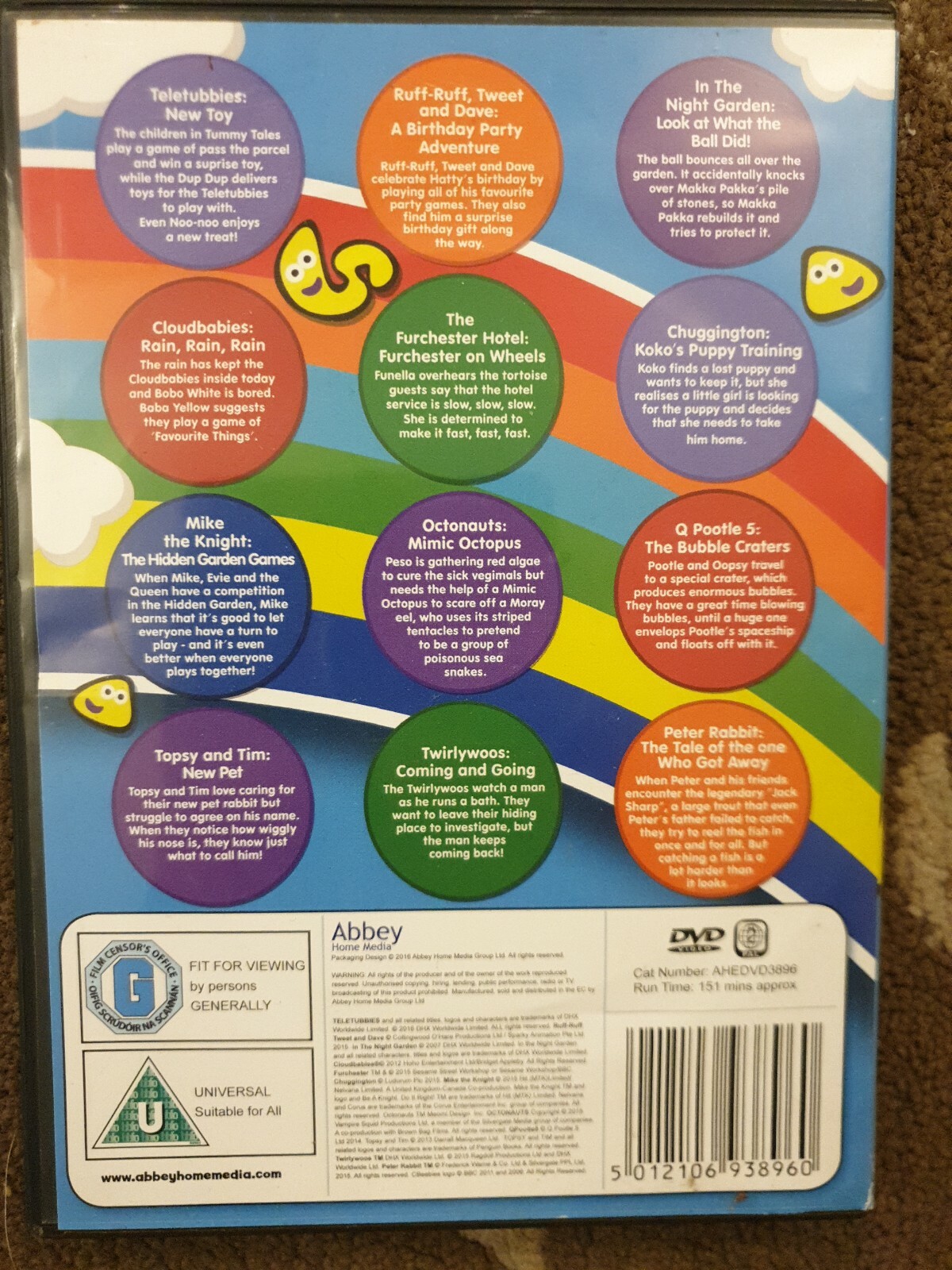 CBEEBIES PLAY TIME DVD TELETUBBIES OCTONAUTS TOPSY AND TIM TWIRLYWOOS ...