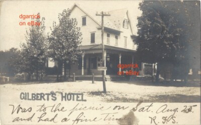 Gilbert's Hotel Gilbert Pennsylvania 1906 real photo postcard ...