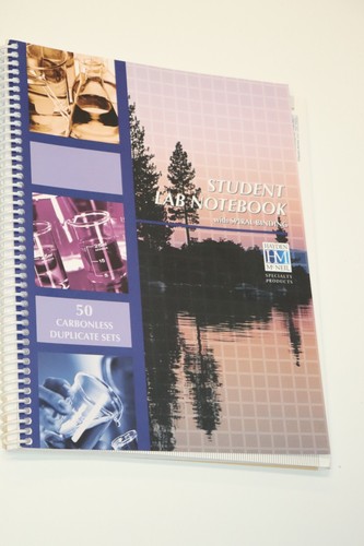 Student Lab Notebook : 50 Spiral Bound Duplicate Pages by Hayden-McNeil ...