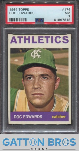 1964 Topps Doc Edwards #174 PSA 7 NM | eBay