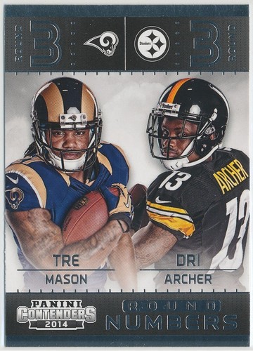 Tre Mason - St. Louis Rams - 2014 Contenders Football - Round Numbers ...