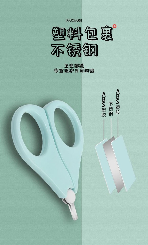 Safety Mini Nail Clippers Scissors Cutter Convenient Daily Baby Nail ...