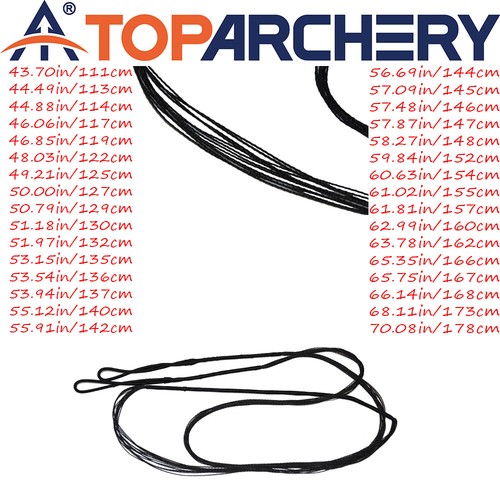 43-70" Archery Replacement Bow String Longbow Traditional Recurve Bow ...
