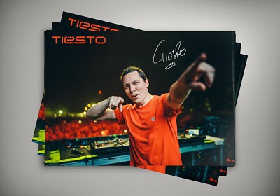 DJ Tiesto Live Onstage Autographed Poster Print. A3 A2 A1 Sizes | eBay ...