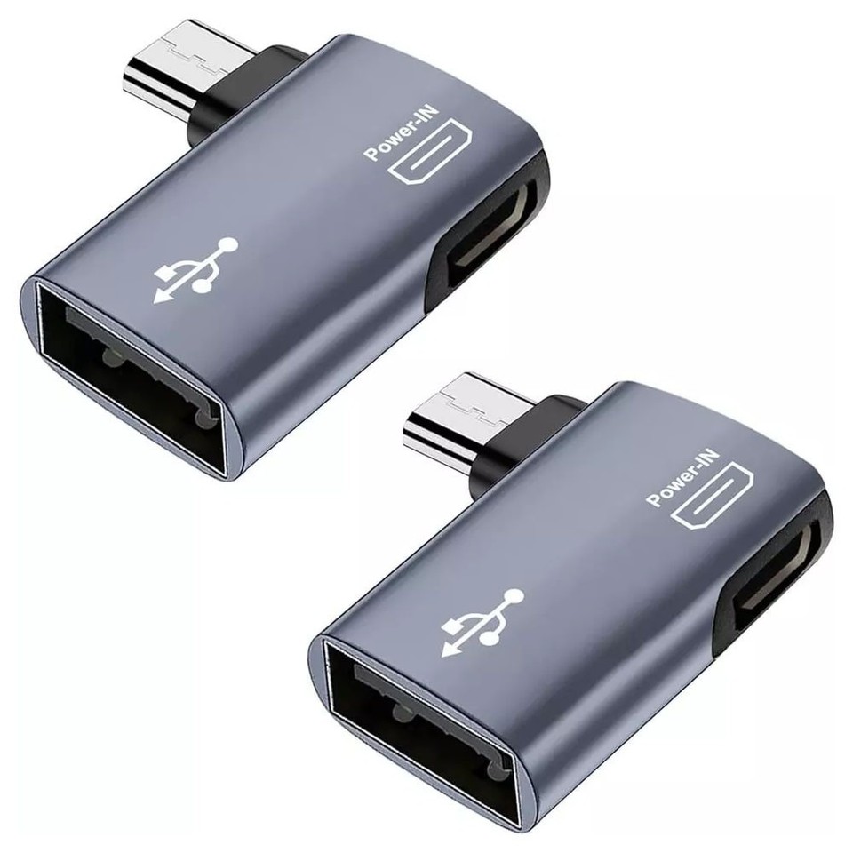 Connector OTG USB Port Adapter Micro 4K - Silver Firestick Left or ...