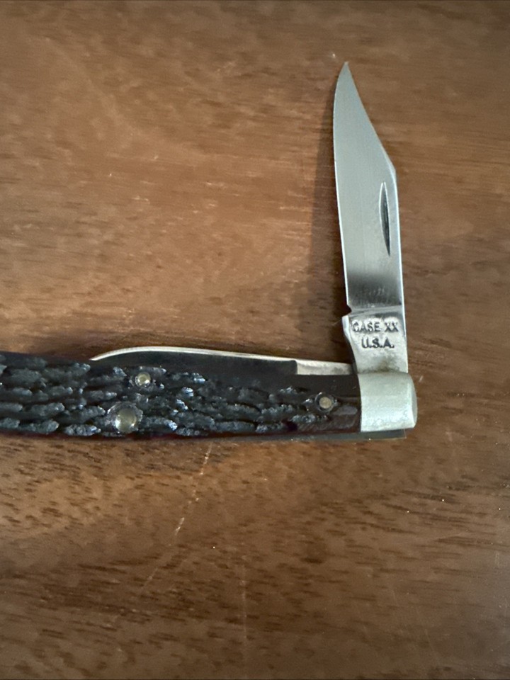 Vintage Case XX U.S.A. 6229 1/2 Dark Redbone Tadpole Knife 1965-1969 | eBay