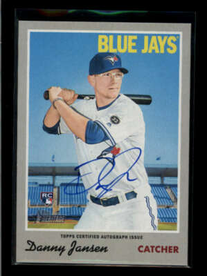DANNY JANSEN 2019 TOPPS HERITAGE REAL ONE ROOKIE AUTOGRAPH AUTO AK5449 ...