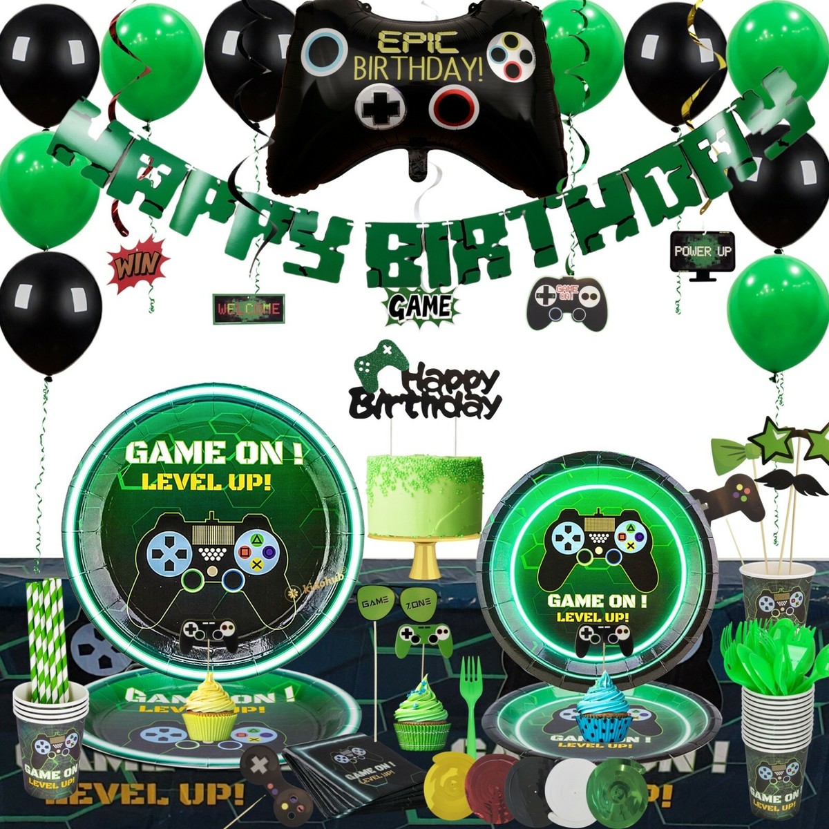 Xbox Themed Birthday Supplies Video Game Party Supplies By Party