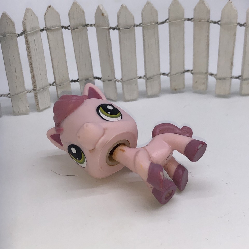️ Littlest Pet Shop LPS #1331 Pink Mauve Horse Pony Green Eyes | eBay