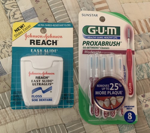 JOHNSON & JOHNSON REACH EASY SLIDE FLOSS / GUM PROXABRUSH MODERATE | eBay