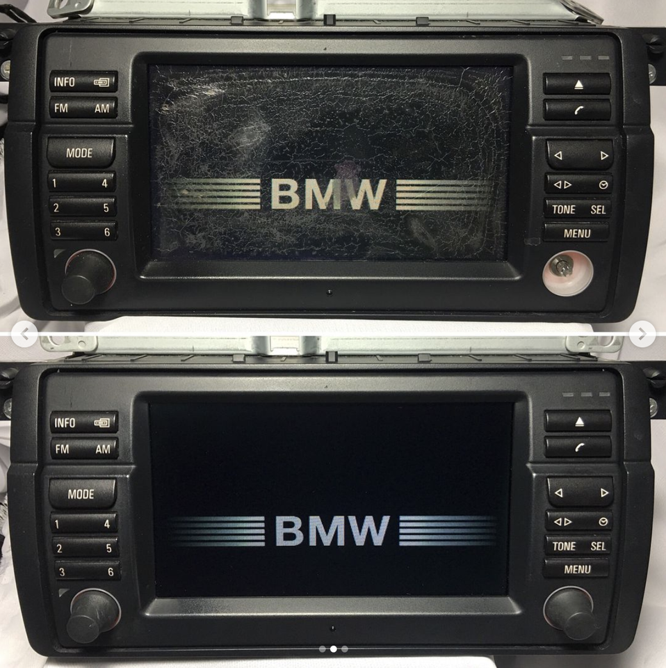 LCD REPLACEMENT SERVICE for BMW E46 3-SERIES M3 WIDE SCREEN NAVIGATION ...