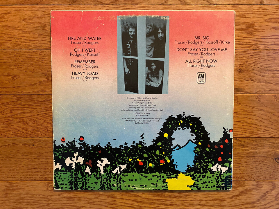 Free - Fire and Water LP A&M SP-4268 1970 1st Pressing All Right Now | eBay