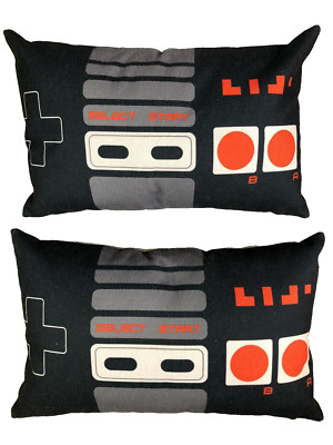 Lot of 2 Nintendo NES Controller Pillow Lightly Used | eBay
