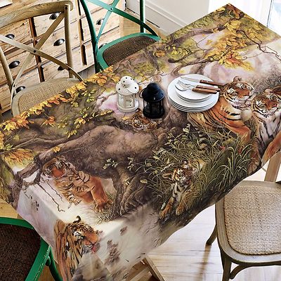 3D Tiger 774 Tablecloth Table Cover Cloth Birthday Party Event AJ ...