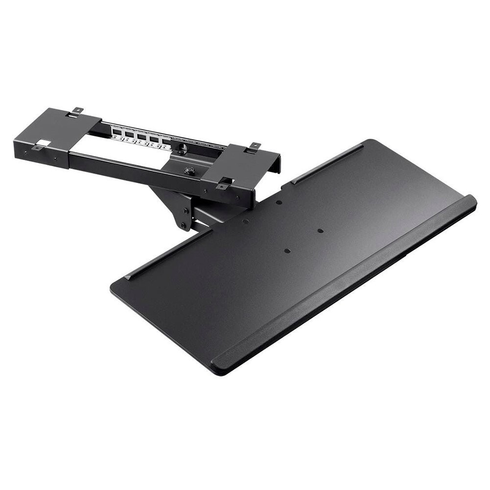 Adjustable Keyboard Tray Ergonomic Design Under Desk Mount w/ Full Size ...