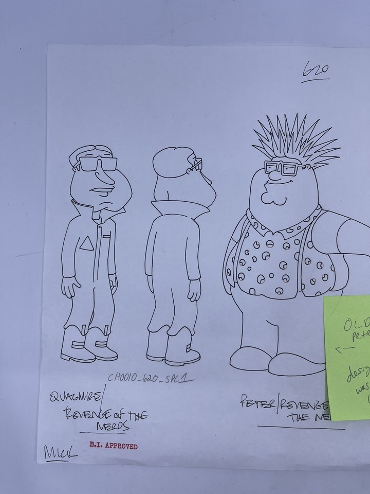 Family Guy Revenge Of The Nerds Peter Quagmire Character Design ...